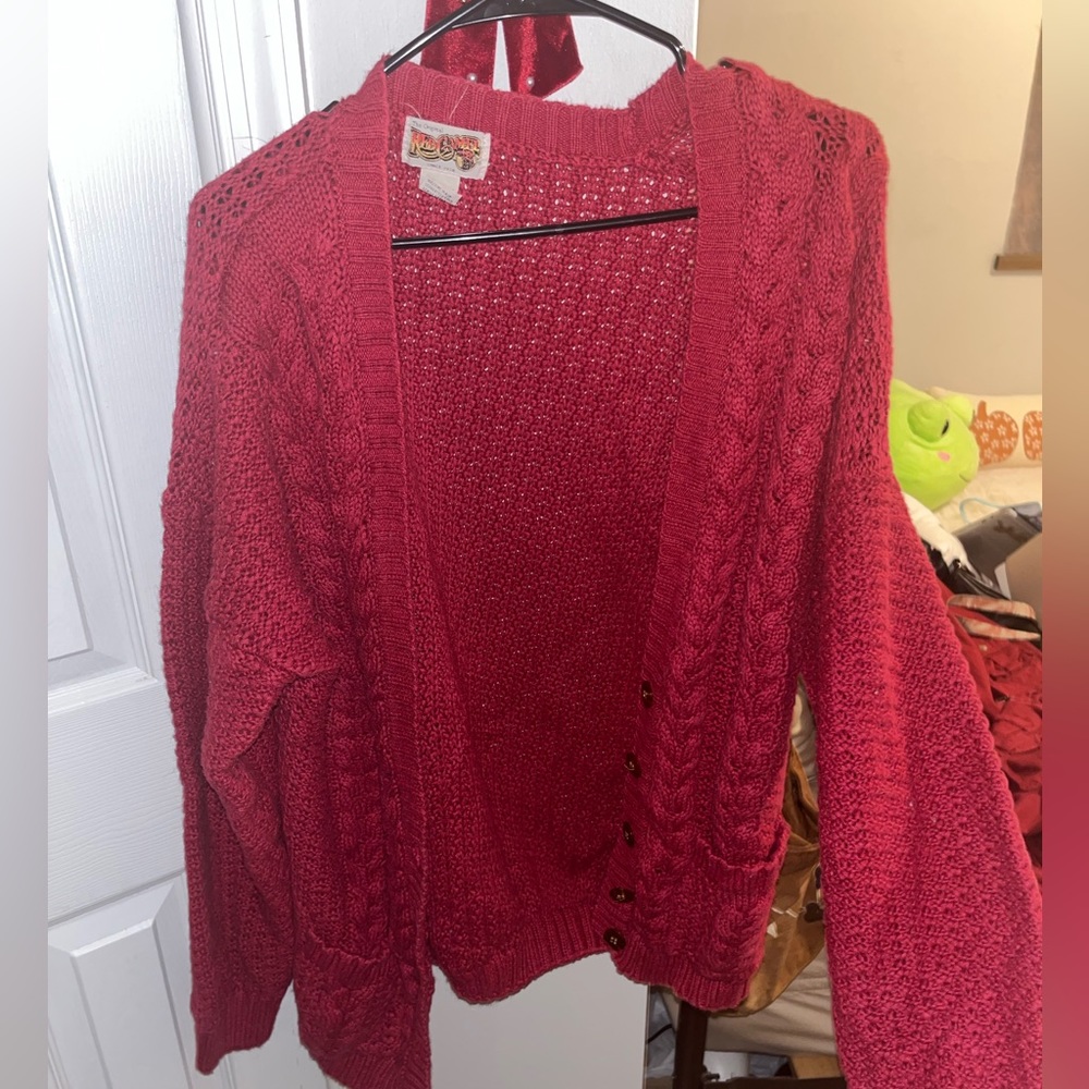 Beautiful Red Vintage Sweater, “The Original Red Came… - Gem